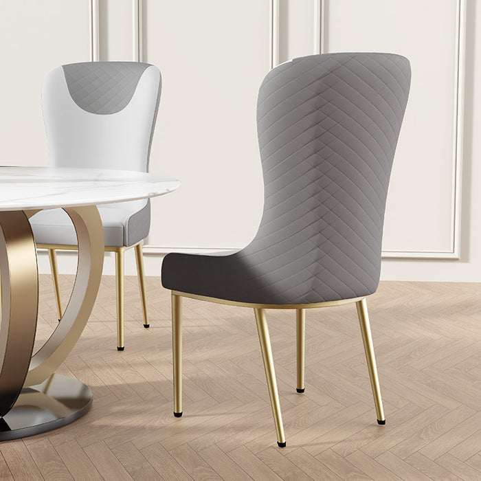 Luxury White Dining Room Chair Leather | Aliving Home Sophie Chairs