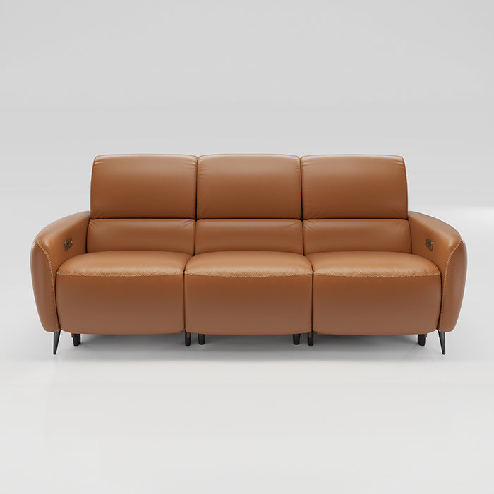 Aliving Home 3 Seater Recliner Sofa | Power Leather Comfort